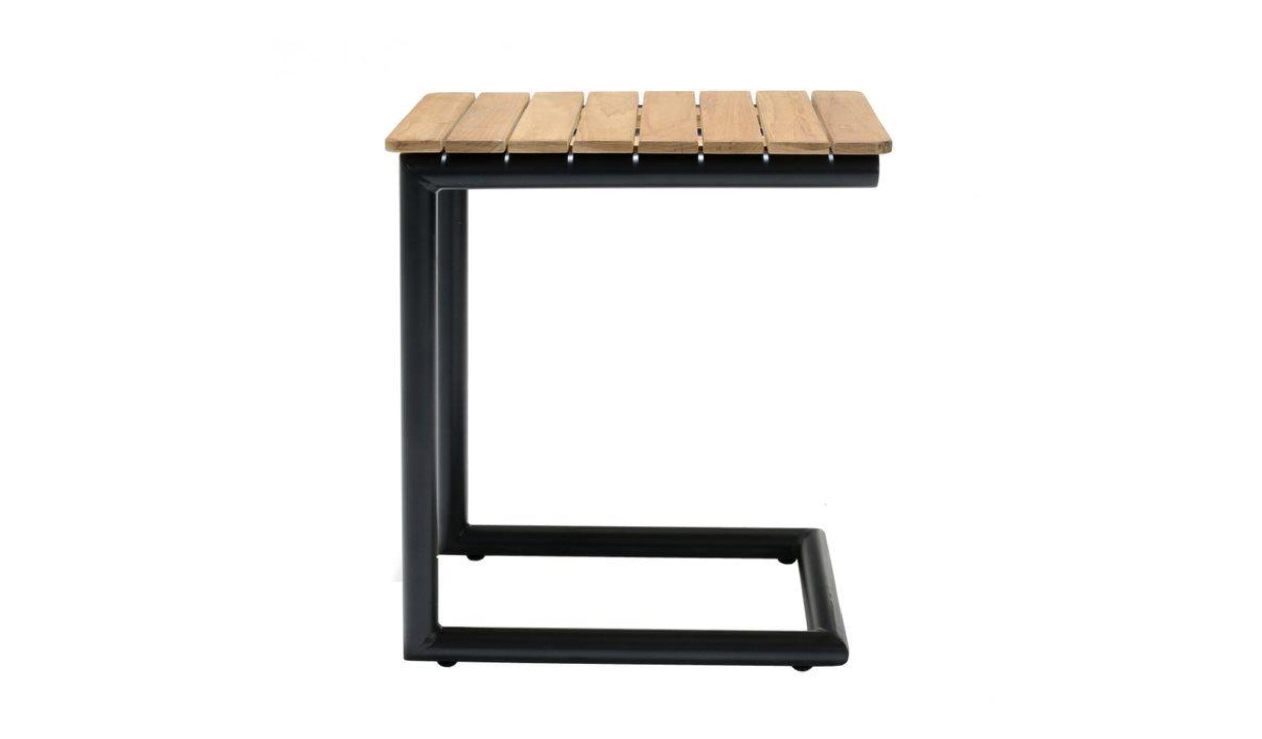 Lifestyle Garden Portals Outdoor C-Shape Side Table - Black | Harvey ...