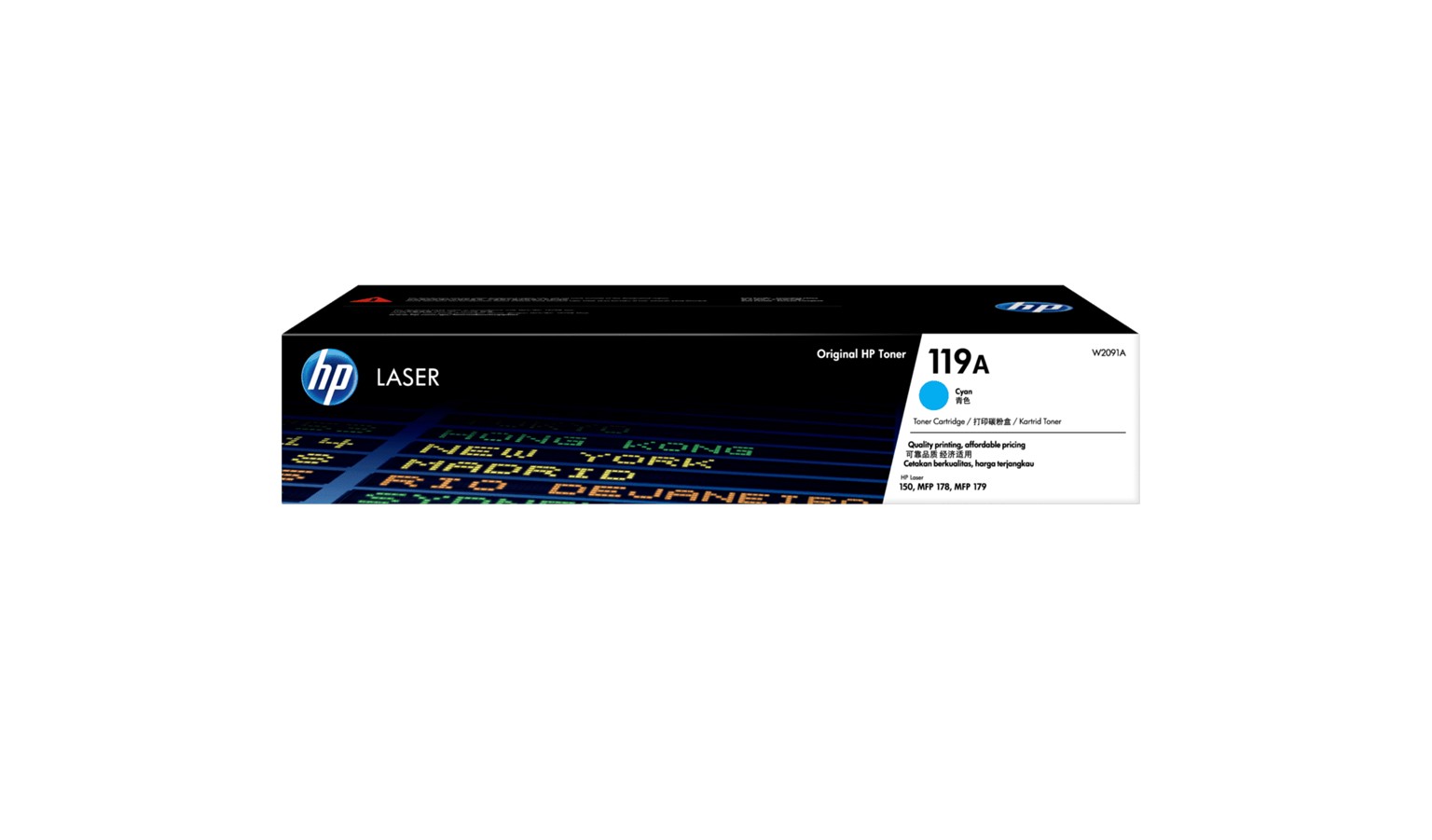 HP 119A Original Laser Toner Cartridge - Cyan (W2091A) | Harvey Norman Singapore