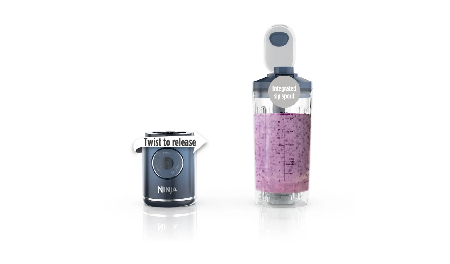 Ninja Blast Max Cordless Portable Blender - Deep Navy (BC251SMNV ...