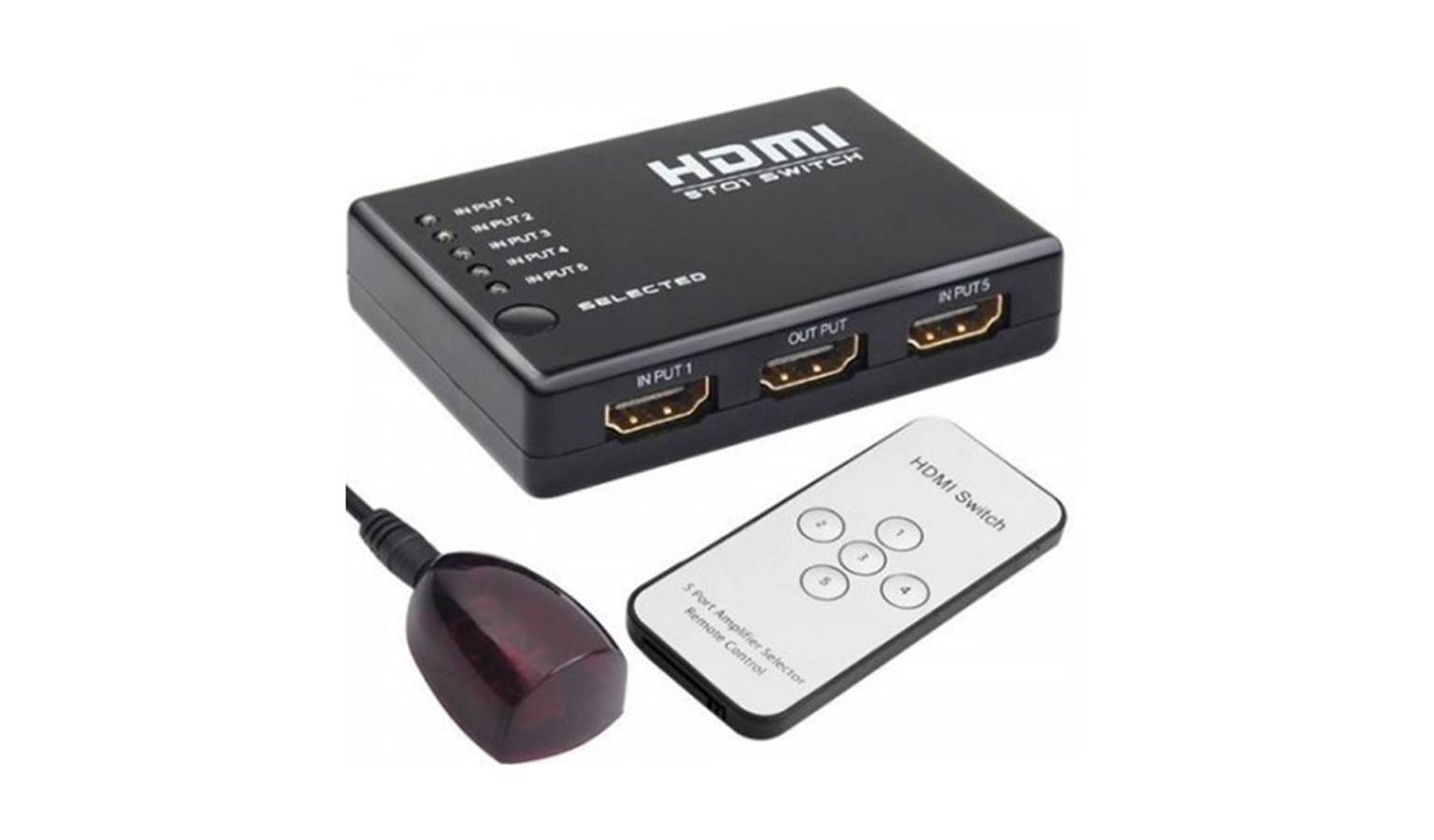 Vitar HDSW-23 5-in-1 HDMI Switcher | Harvey Norman Malaysia