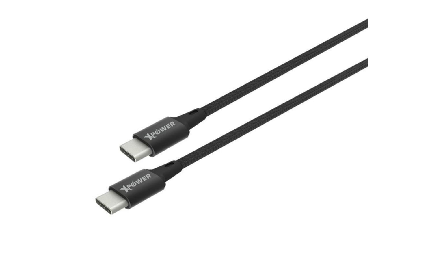 XPower 3A Type-C to Type-C 1M Braided Cable - Black | Harvey Norman ...